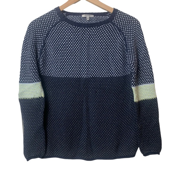 Lisa Todd | Sweaters | Lisa Todd Cotton Cashmere Blend Colorblock Knit ...